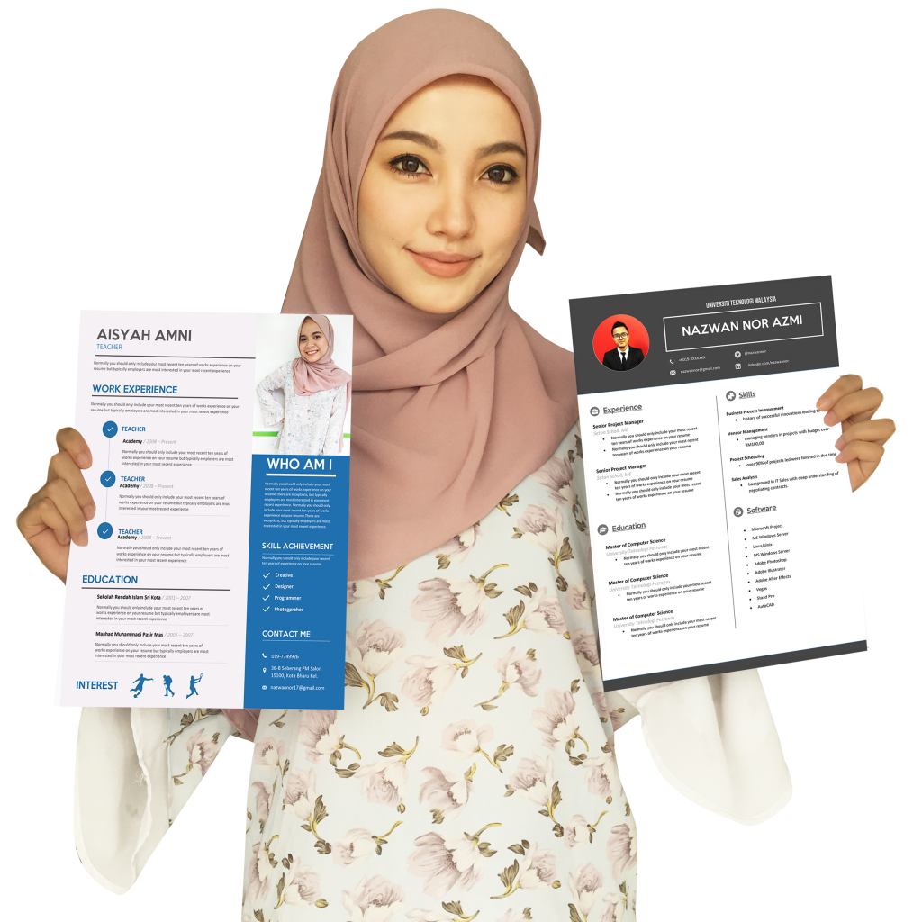 Template Resume Kreatif - Mudah, Moden & Profesional